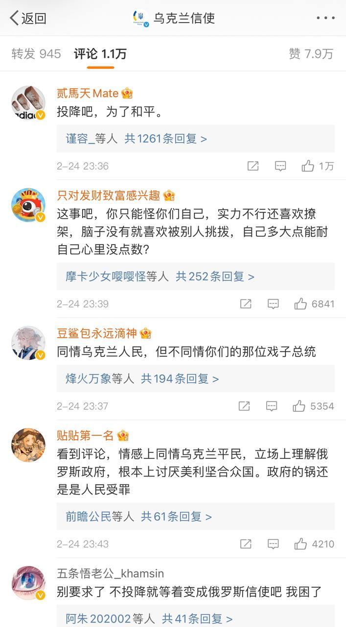 Мнения китайских интернет-пользователей в Weibo разделились по поводу ...